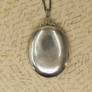 Vintage Sterling Locket Massive Swan Locket 1950s Classic - Etsy