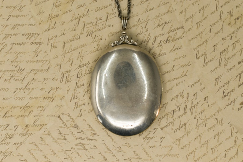 Vintage Sterling Locket Massive Swan Locket 1950s Classic - Etsy