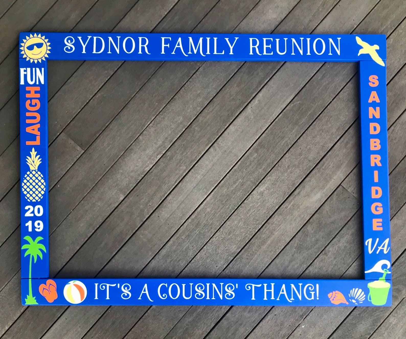 Reunion Xlarge Photo Booth Frame Custom Family Reunion | Etsy