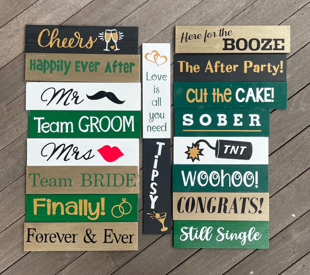 Photobooth Conversation Props, Reunion Photo Props, High School Class ...