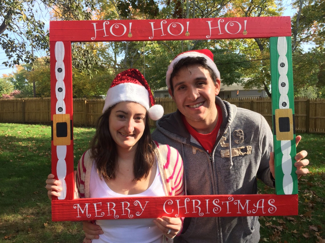 Christmas Photobooth Frame Prop - Holiday Photobooth - Christmas Photo ...