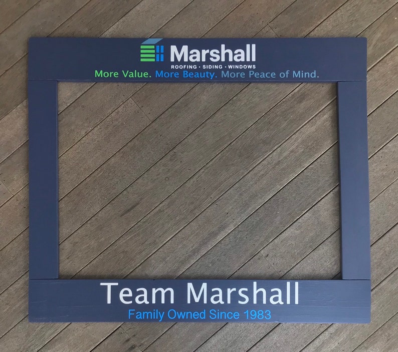 Custom Photobooth Frame Prop - Company Photo Booth Frame - Custom Wood ...