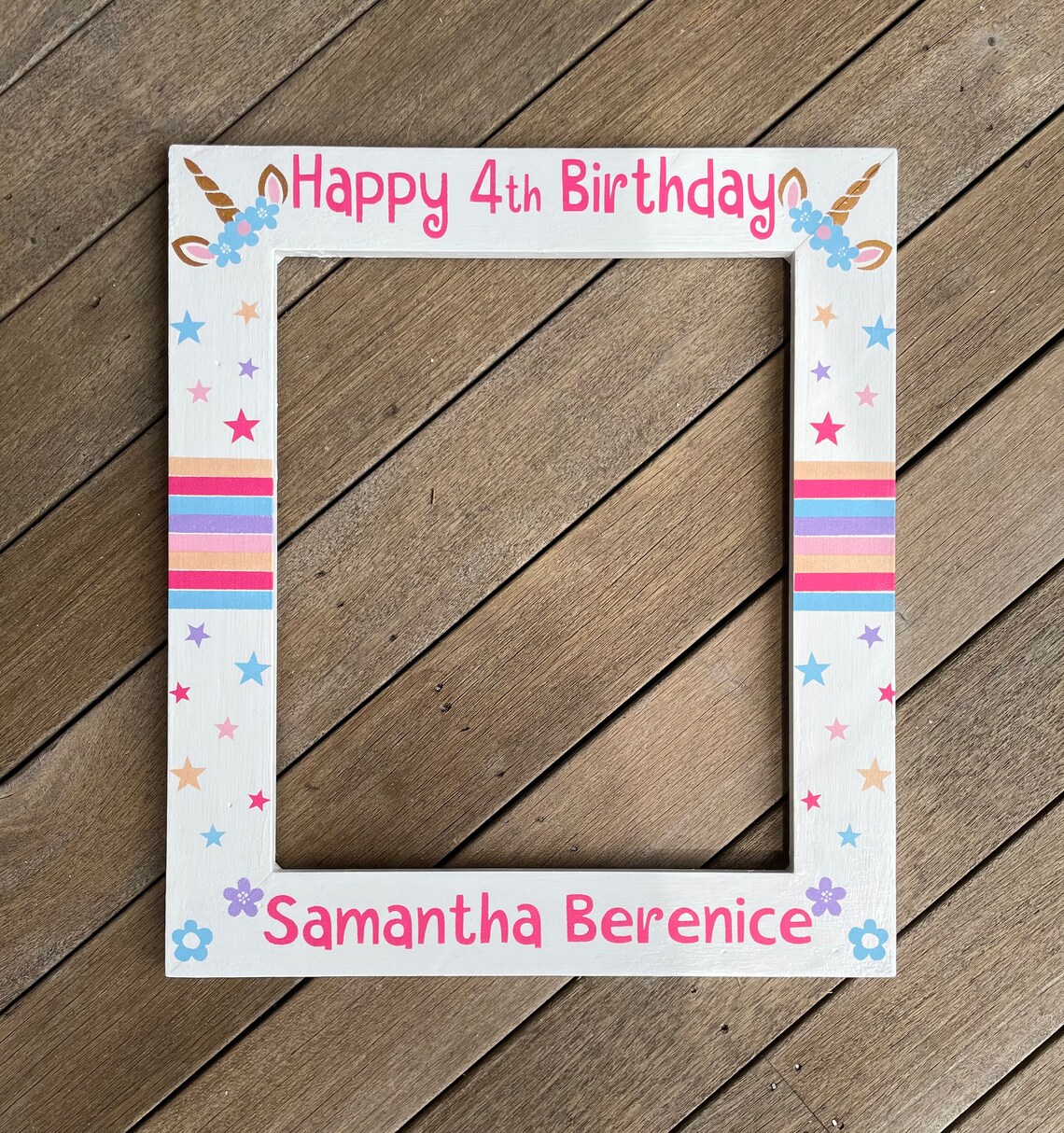 Kids Photo Booth Selfie Frame -mini Photobooth Frame Prop - Picture ...