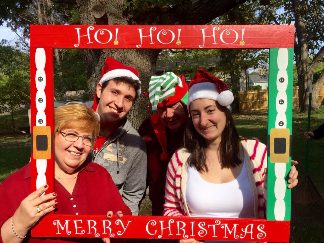 Christmas Photobooth Frame Prop - Holiday Photobooth - Christmas Photo ...