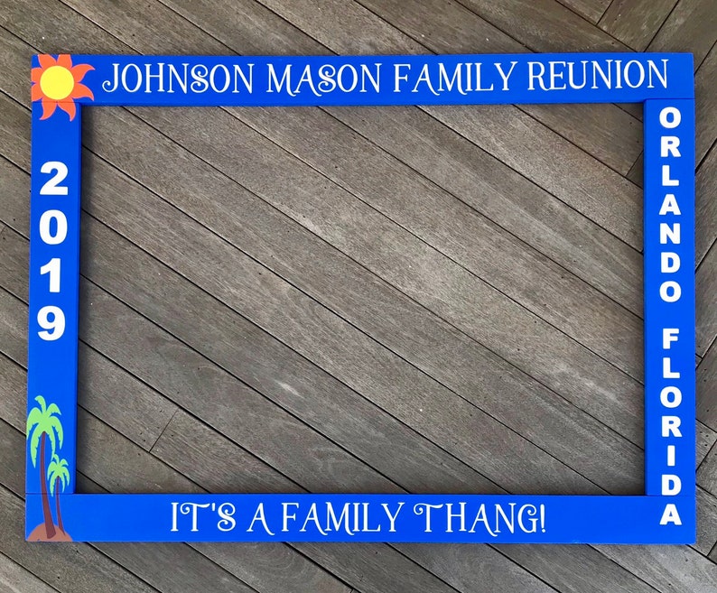 Reunion Xlarge Photo Booth Frame Custom Family Reunion | Etsy