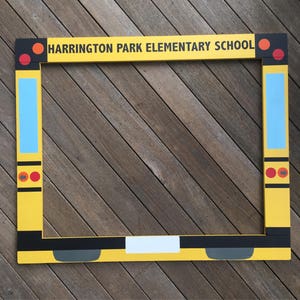 Yellow Bus Photobooth - Photo Booth Frame Prop - First Day of School ...