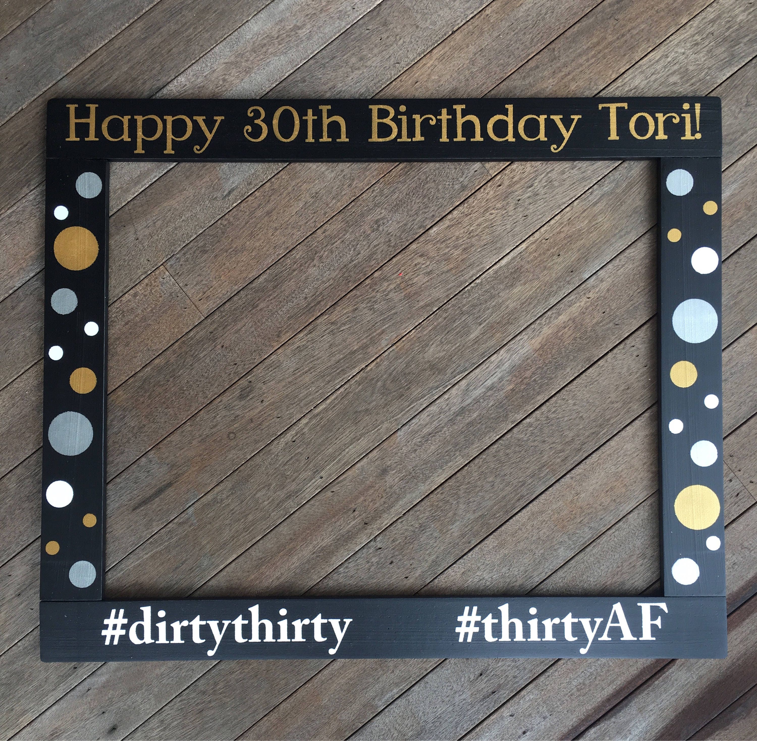 30th Photo Booth Frame 40th Birthday Party Prop 50th | Etsy UK