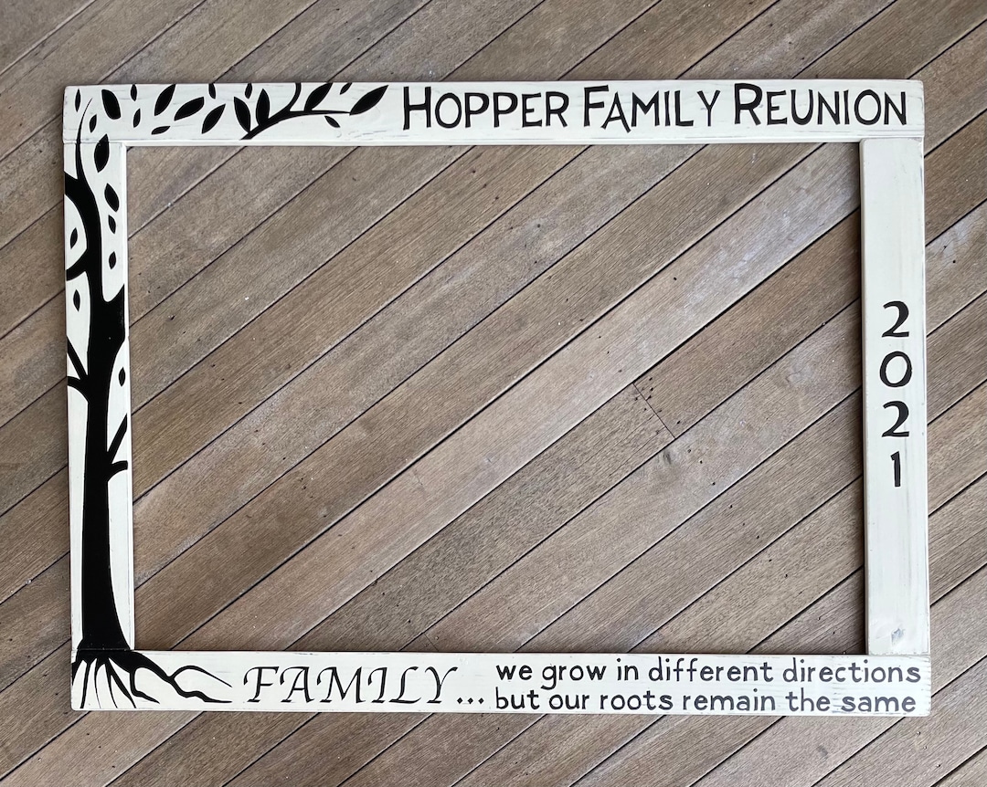 Reunion Xlarge Photo Booth Frame - Custom Family Reunion Photobooth ...