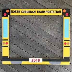 Yellow Bus Photobooth - Photo Booth Frame Prop - First Day of School ...