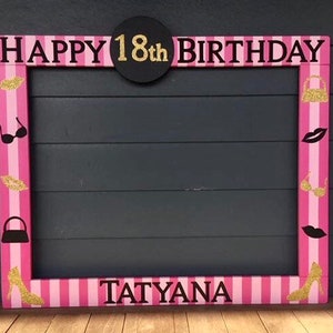 Sweet 16 Photo Booth Frame - 16th Birthday Party Prop - Quinceañera ...