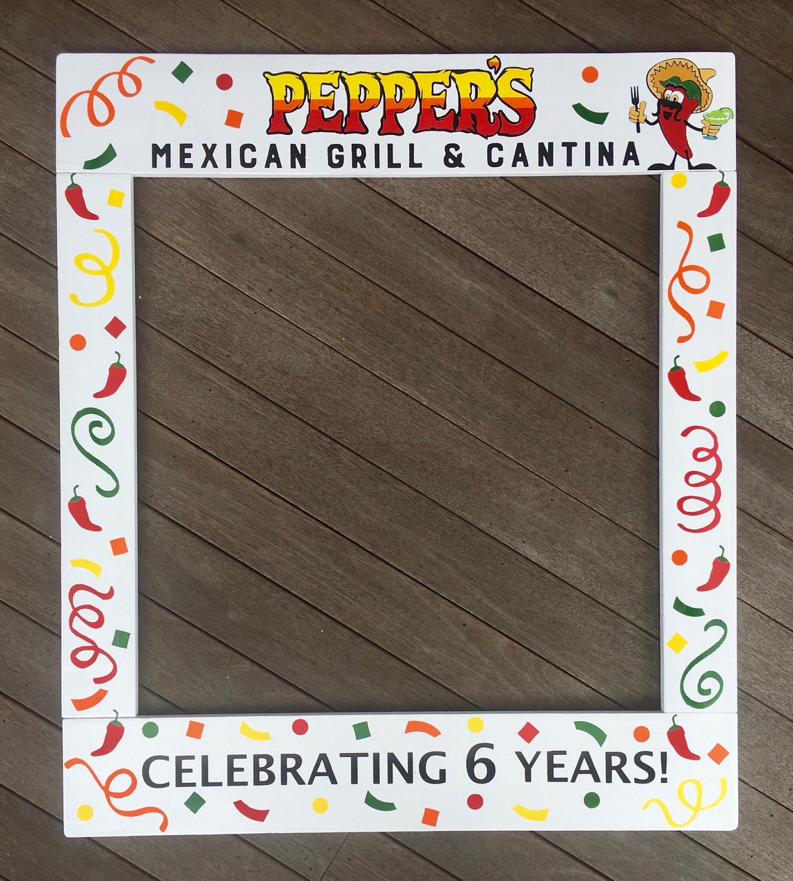Custom Photobooth Frame Prop - Company Photo Booth Frame - Custom Wood ...