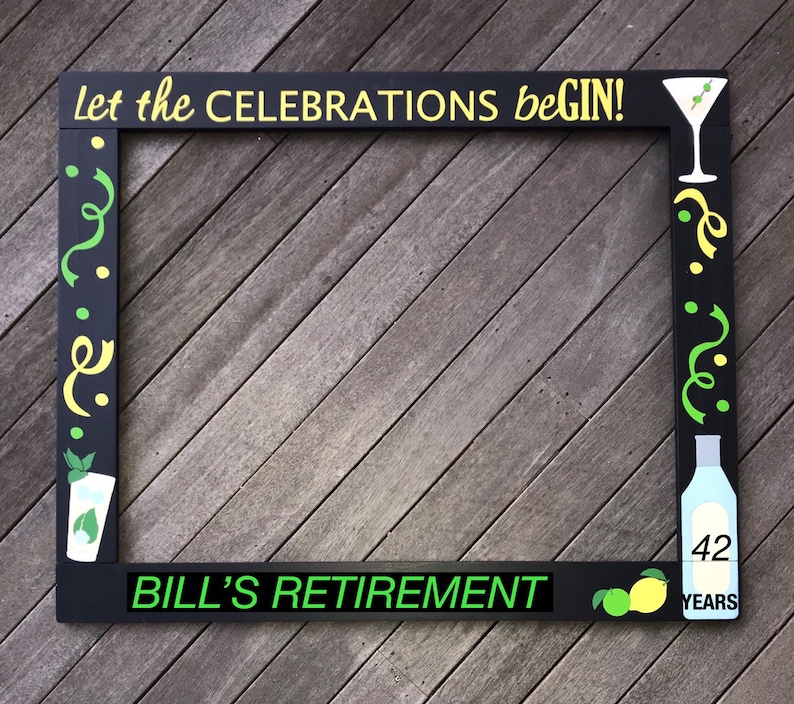 Retirement Party Photo Booth Frame Police Retirement Party - Etsy
