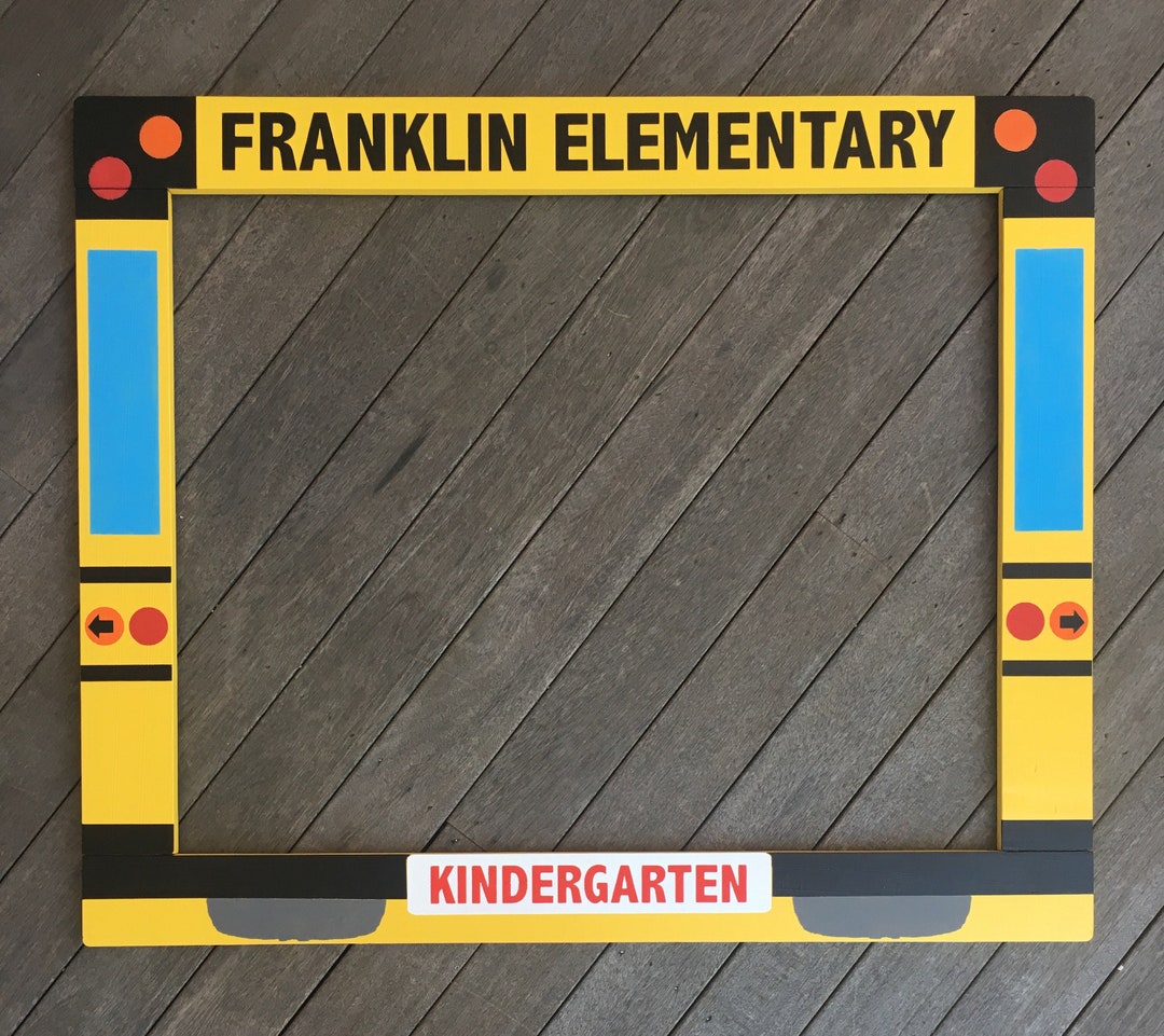 Yellow Bus Photobooth - Photo Booth Frame Prop - First Day of School ...