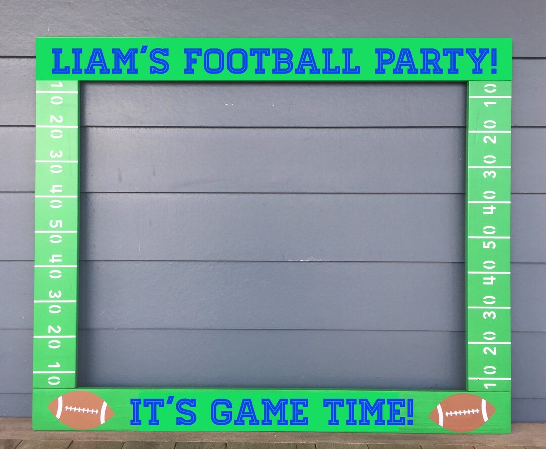 Sports Photo Booth Frame - Football Photobooth - Team Photobooth ...