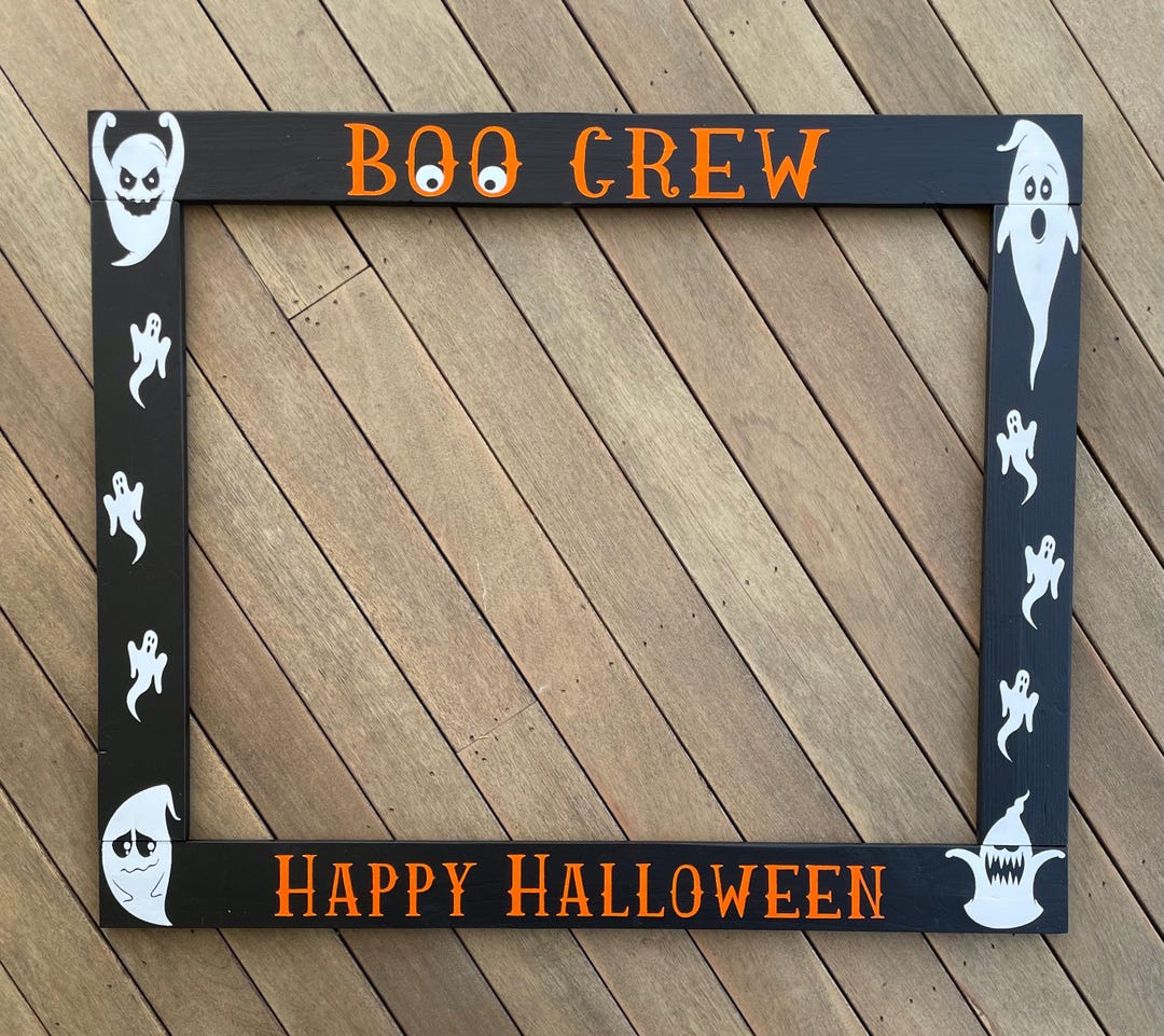 Boo Crew Halloween Photo Booth Frame Prop 34x28 - Etsy