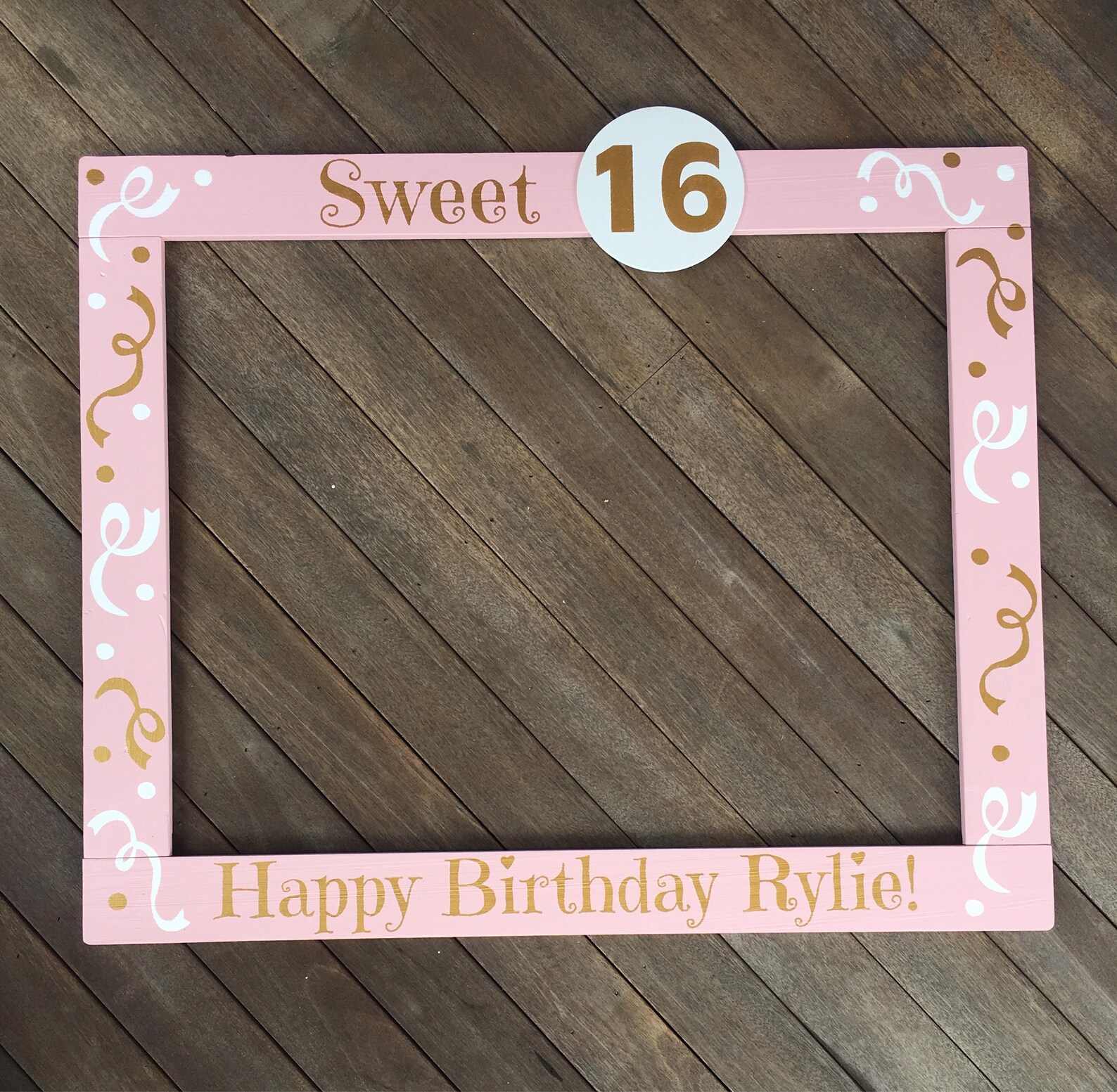 Sweet 16 Photo Booth Frame - 16th Birthday Party Prop - Quinceañera ...