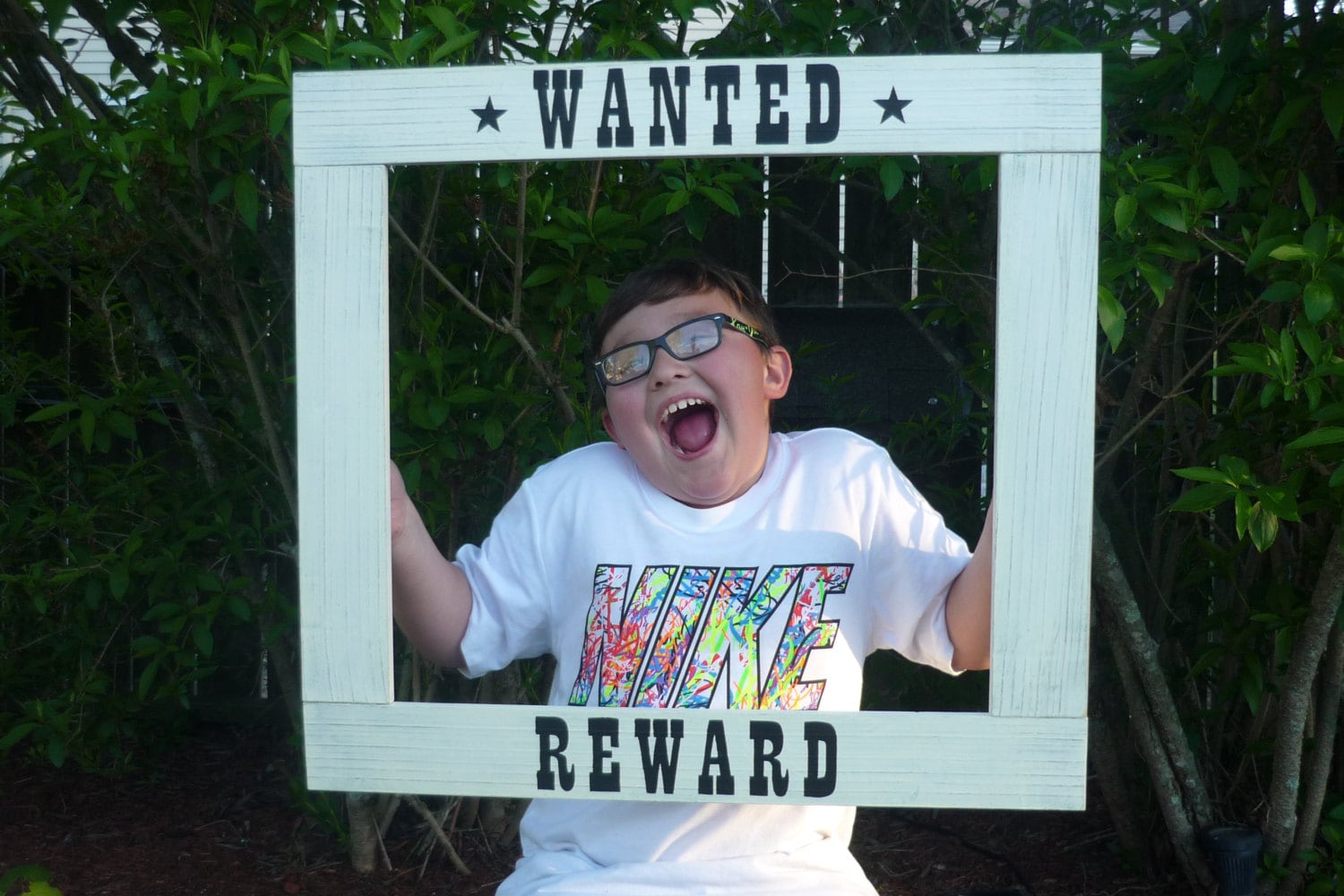 Western Photobooth Frame Prop - Wanted Frame Prop - Wanted Photobooth ...