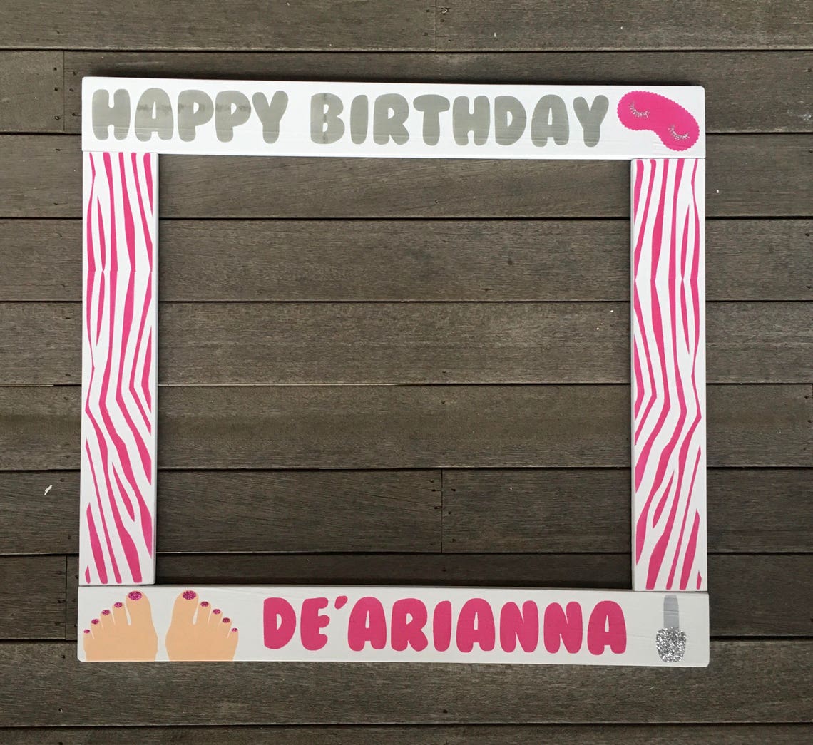BIRTHDAY Photo Booth Frame Paint Party Photo Booth Mardi | Etsy