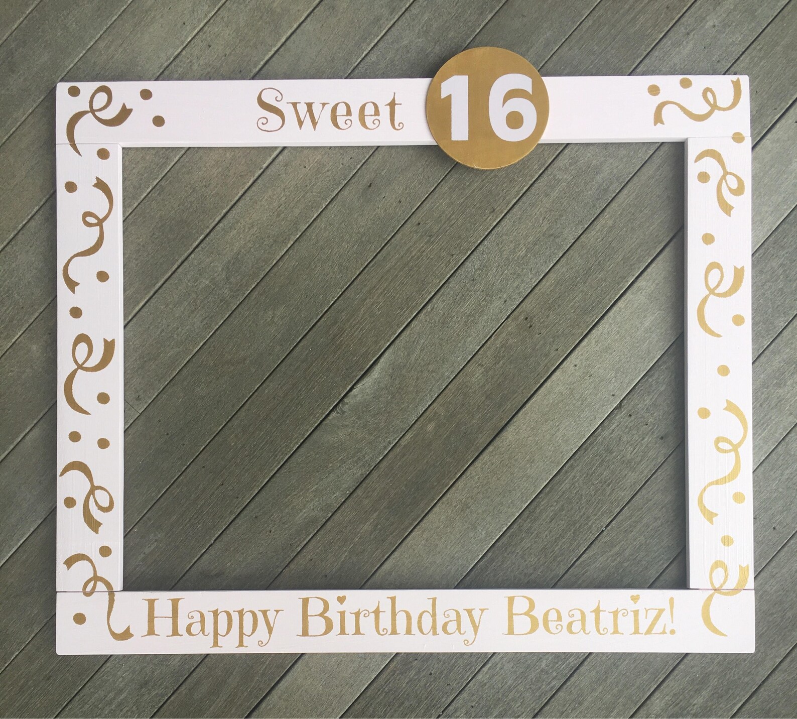 Sweet 16 Photo Booth Frame 16th Birthday Party Prop - Etsy