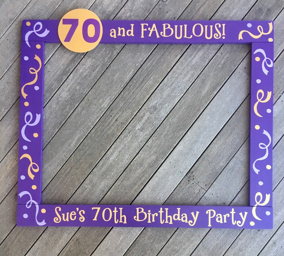 75th Birthday Photo Booth Prop 75 and Fabulous Birthday | Etsy