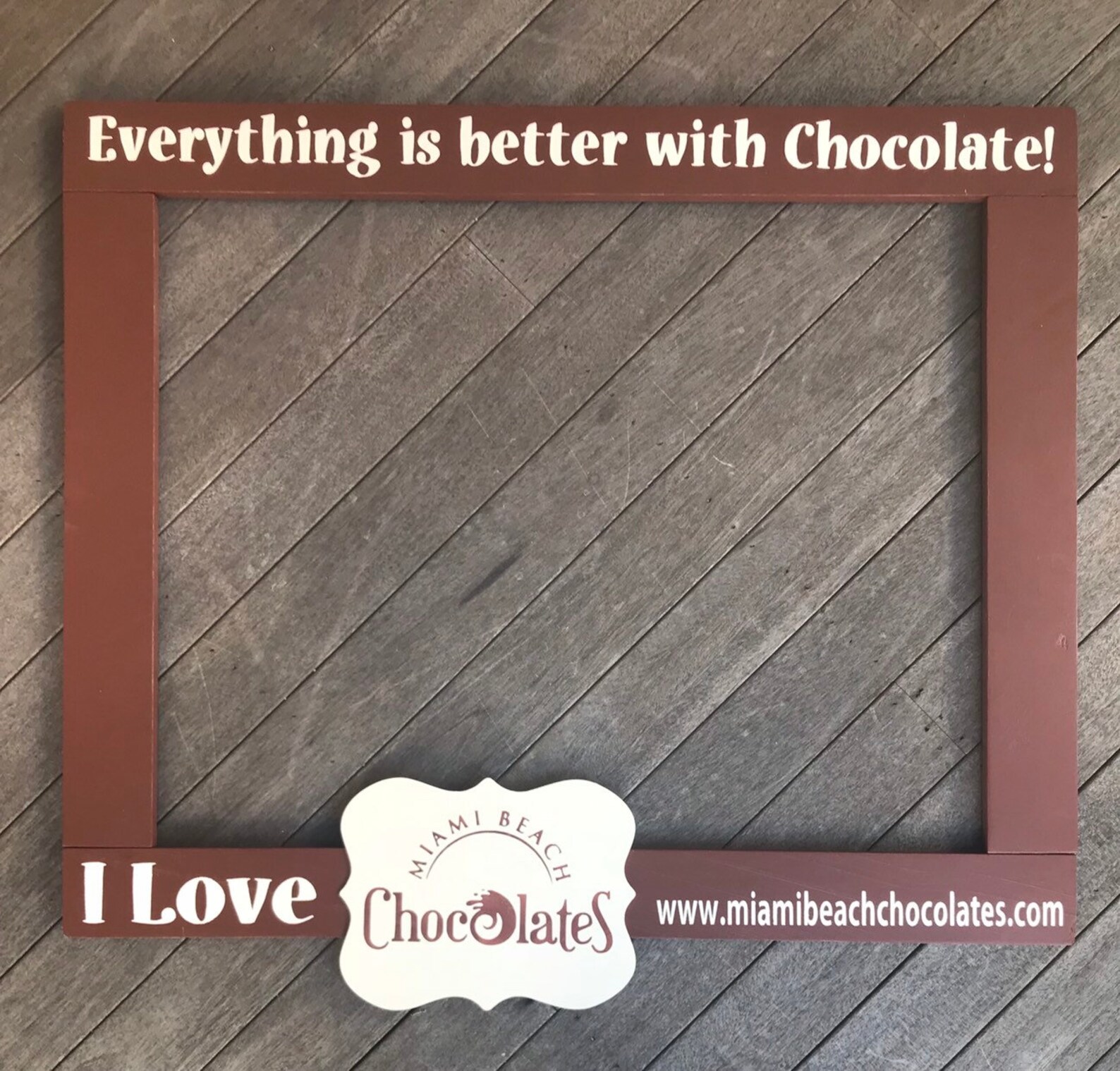 Custom Photo Booth Frame - Wood Photo Prop - Business Photo Booth ...