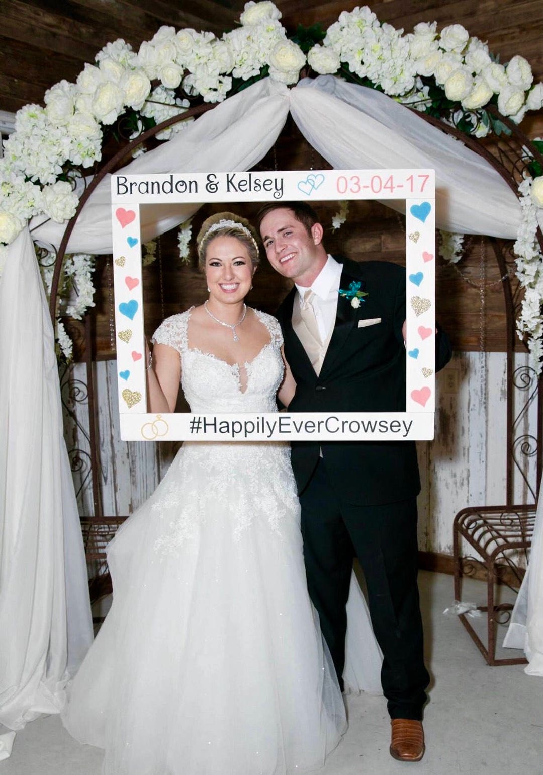 Wedding Photobooth Frame - Engagement Photo Prop - Save the Date Frame ...