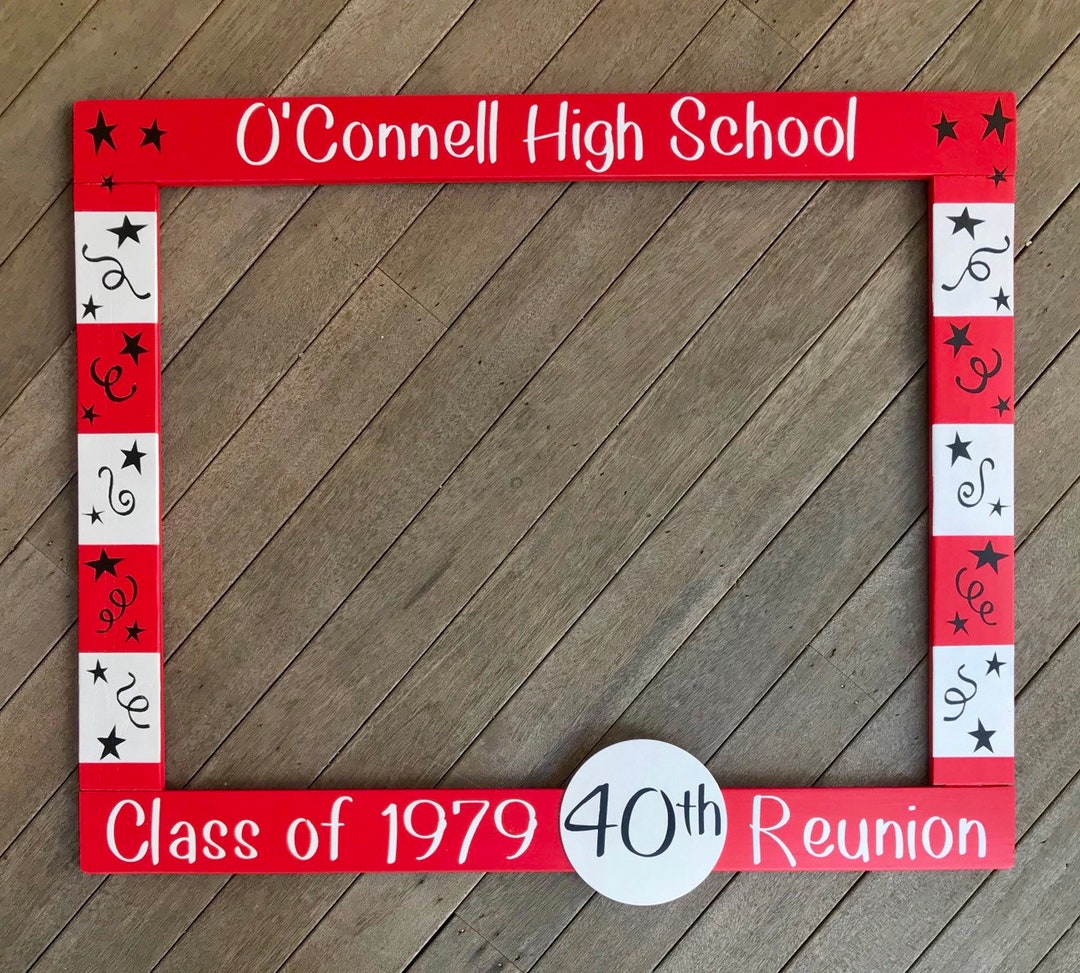 Reunion Photobooth Frame, High School Class Reunion Photo Booth, School ...