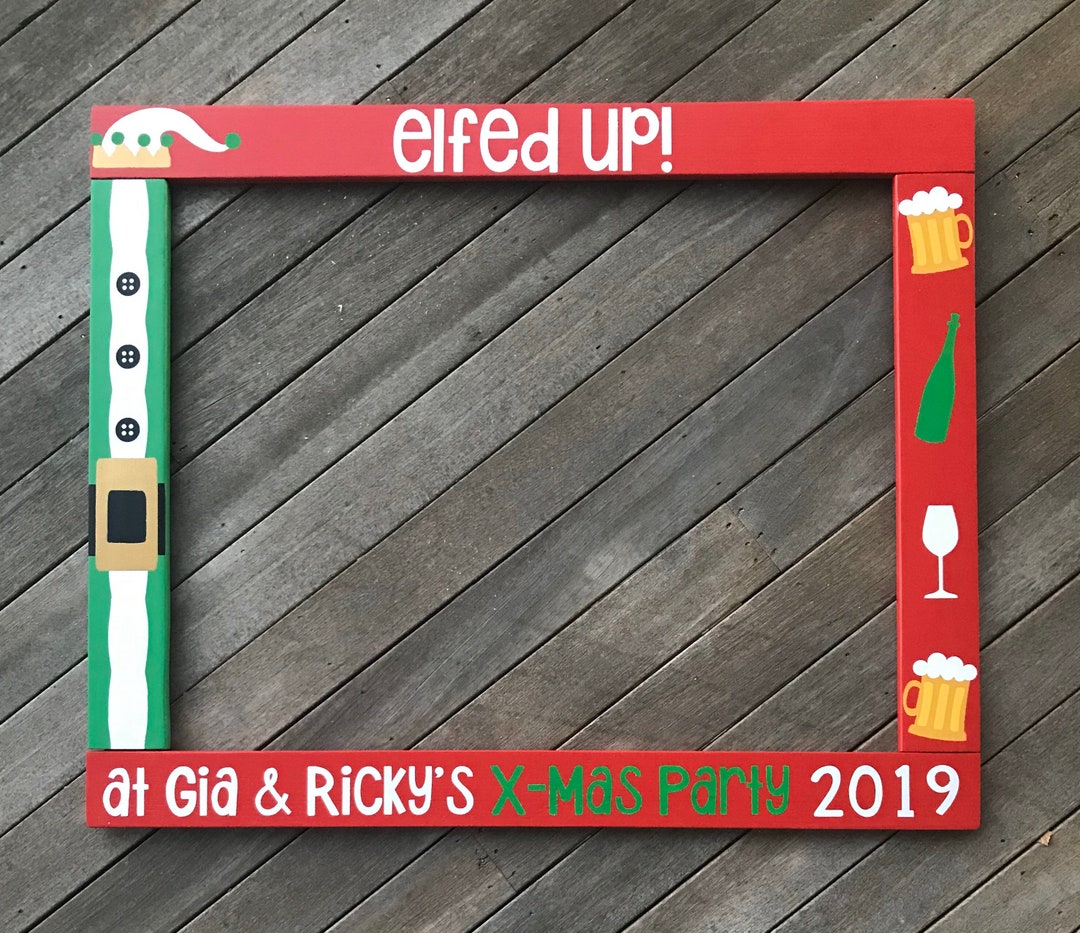 Elfed up Christmas Photobooth Frame Prop - Elf Santa Christmas ...