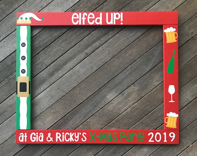 Elfed up Christmas Photobooth Frame Prop - Elf Santa Christmas ...