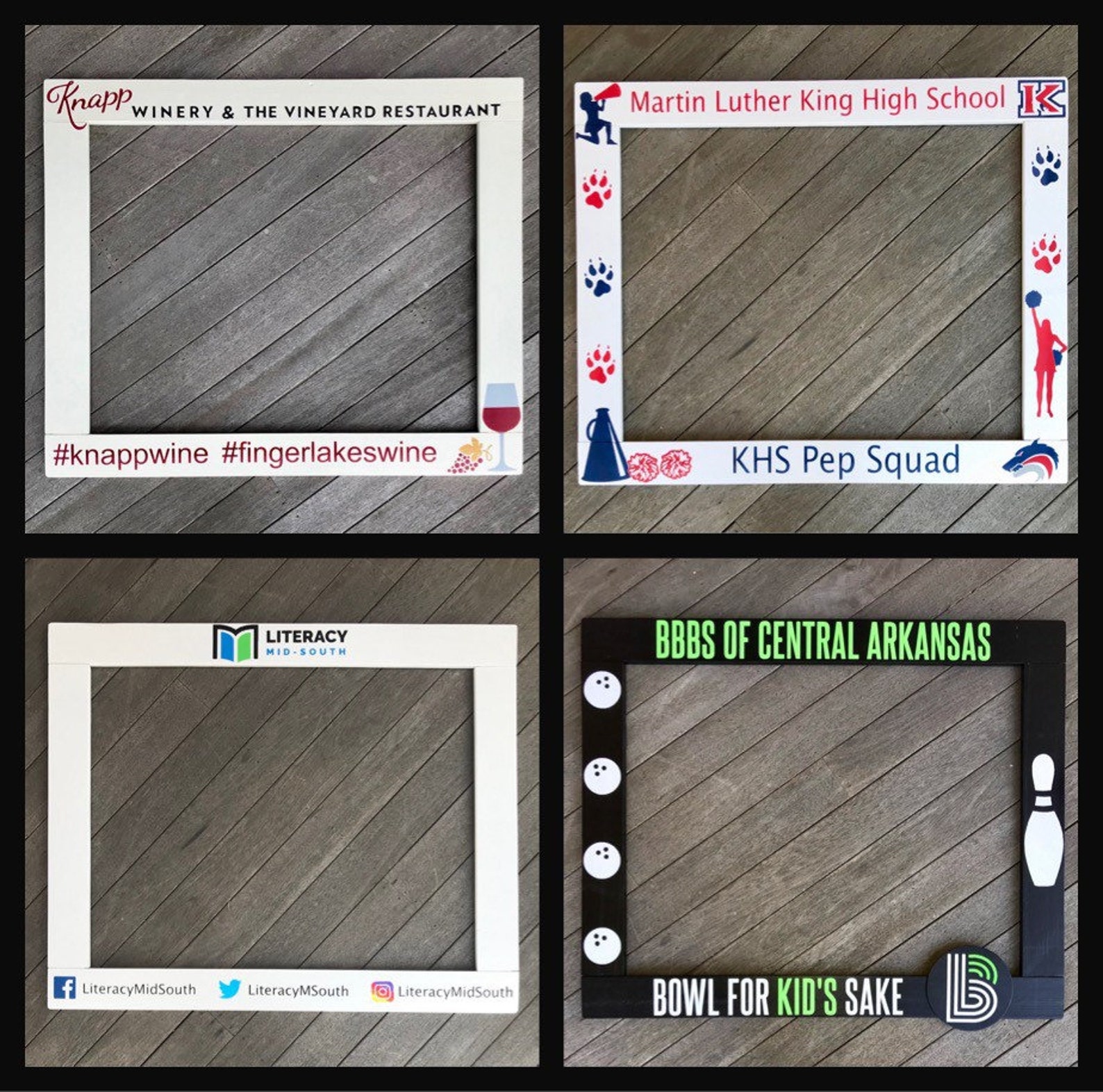 Custom Photo Booth Frame Wood Photo Prop Business Photo | Etsy