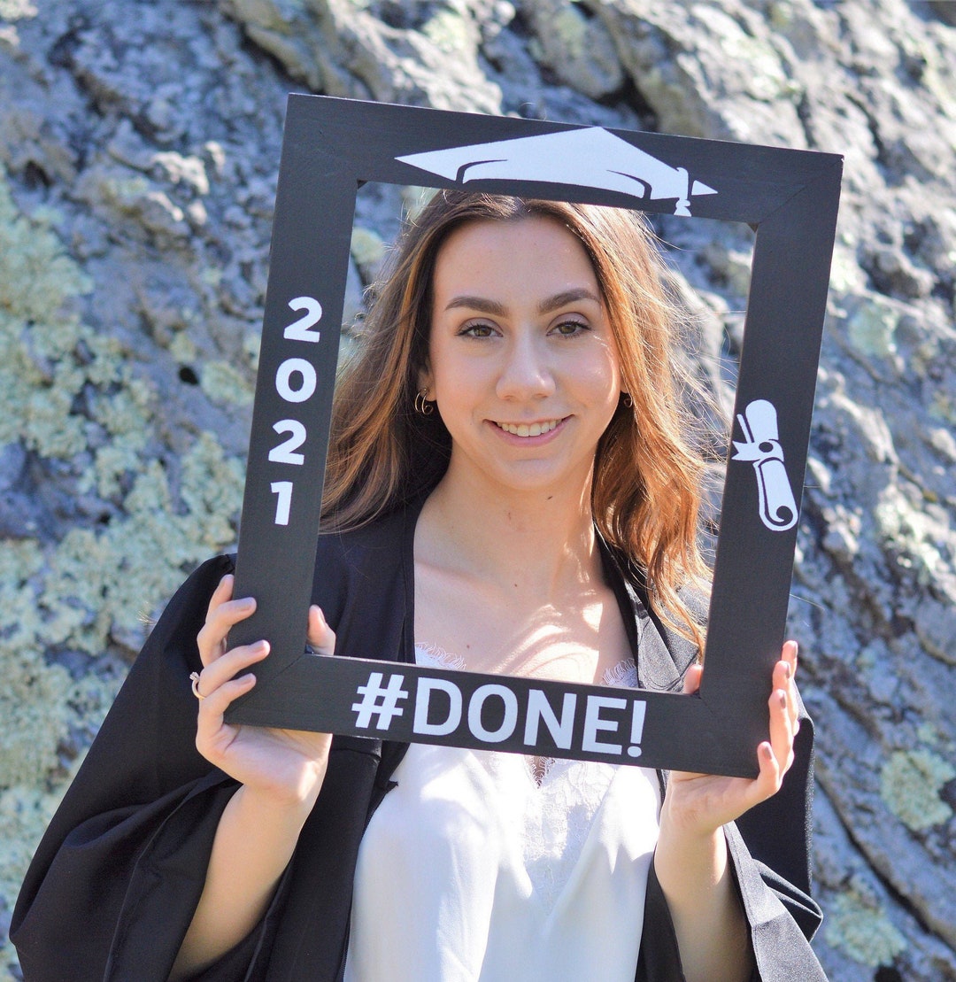 Graduation Photo Booth Selfie Frame -mini Grad Photobooth Frame Prop ...