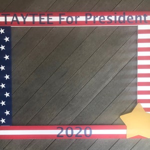 Fourth of July Photo Booth - Memorial Day Photo Booth - Wood Frame Prop ...