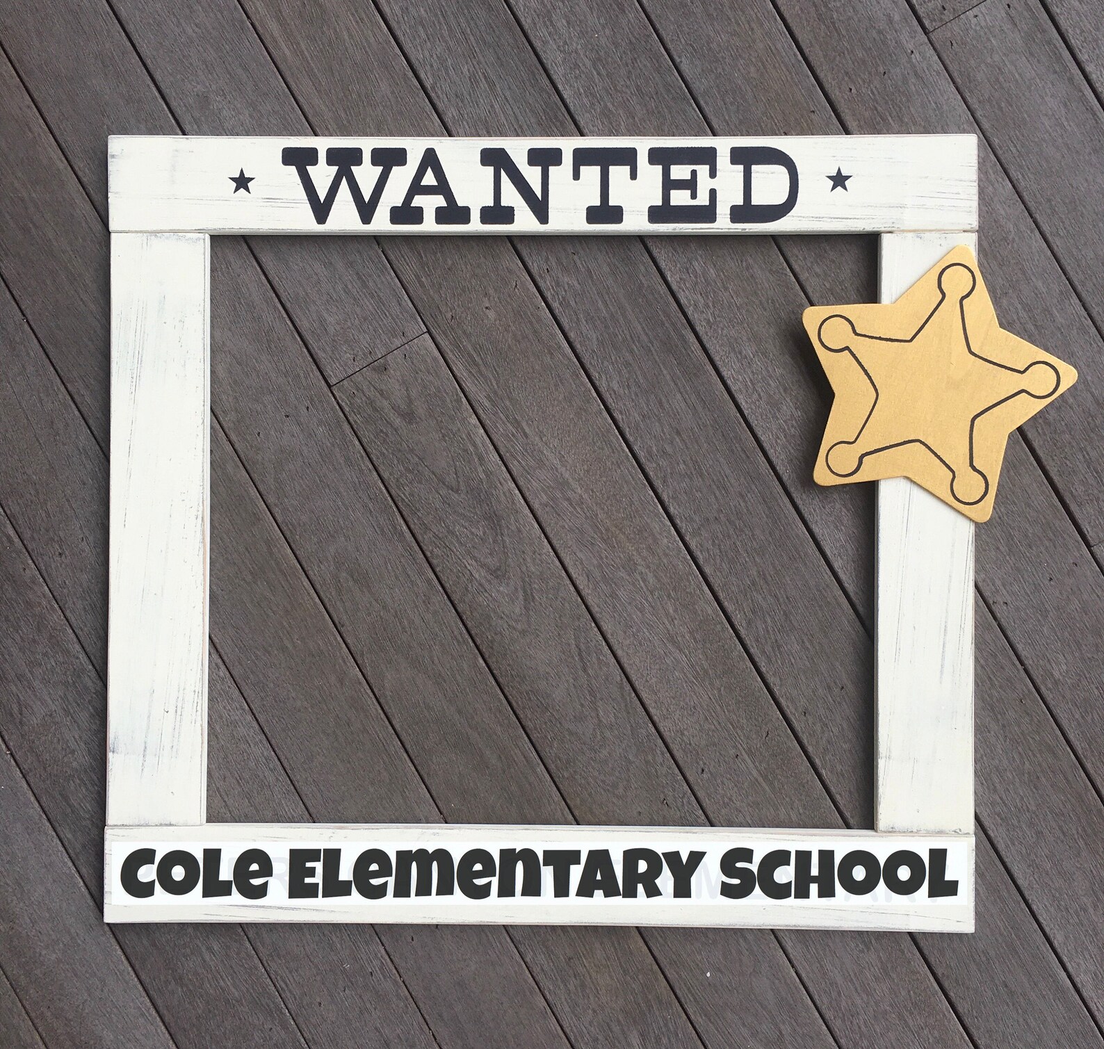 Western Photobooth Frame Prop - Wanted Frame Prop - Wanted Photobooth ...