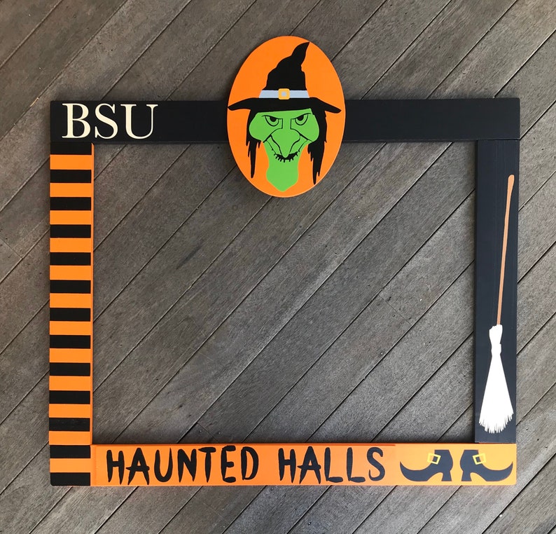 Halloween Photo Booth Frame Witch Photobooth Frame Prop - Etsy
