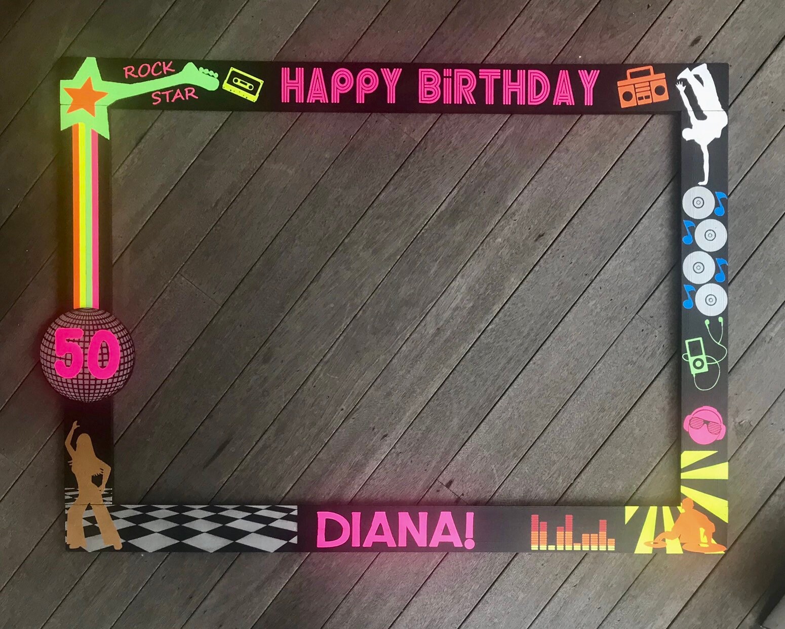Xlarge Custom Photo Booth Frame Prop Birthday, Business Photobooth ...