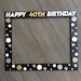 40th Birthday Photo Booth Prop Forty and Fabulous Birthday - Etsy