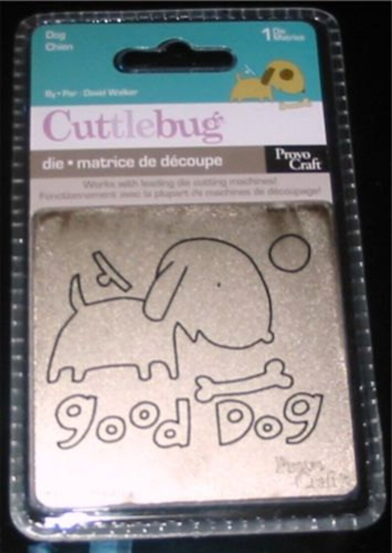 Good Dog With Bone 37-1157 Cuttlebug 3x3" Die - Etsy