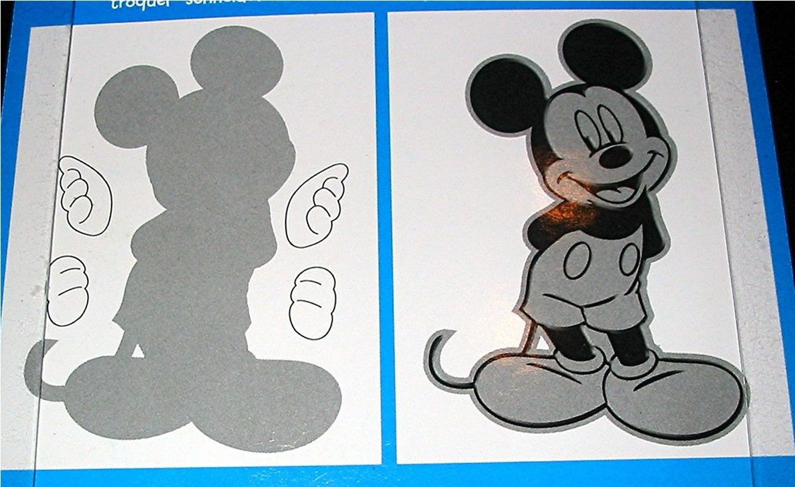 Mickey Mouse Cuttlebug Disney Cut & Emboss Die and Embossing Folder 37 ...
