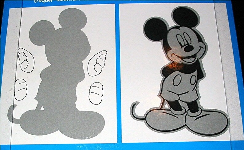 Mickey Mouse Cuttlebug Disney Cut & Emboss Die and Embossing Folder 37 ...