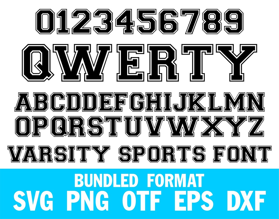 Varsity Font SVG, Jersey Font Svg, Sports SVG Alphabet, Varsity Letters ...