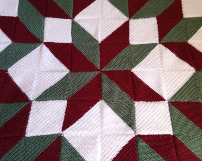 Norwegian Star Christmas Afghan - Etsy