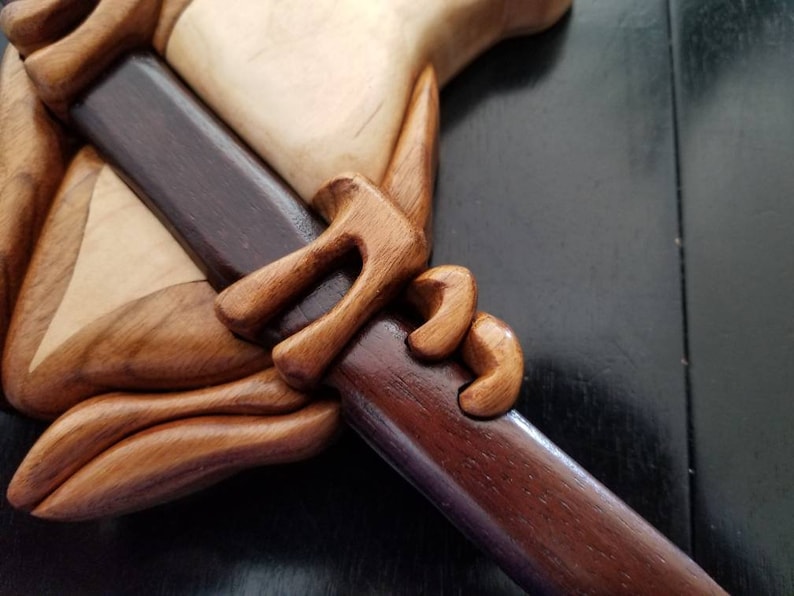 Natural Wood Frog Intarsia | Etsy