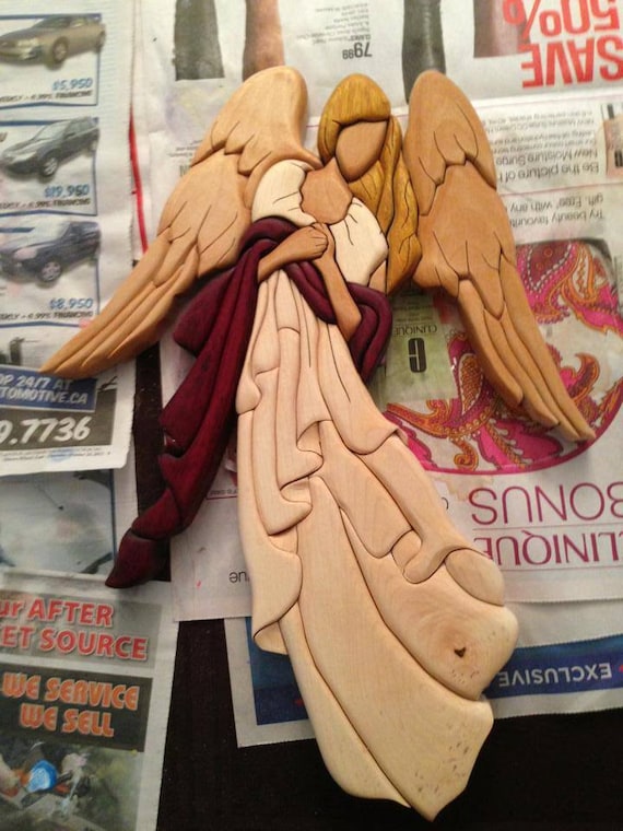 Intarsia Angel | Etsy