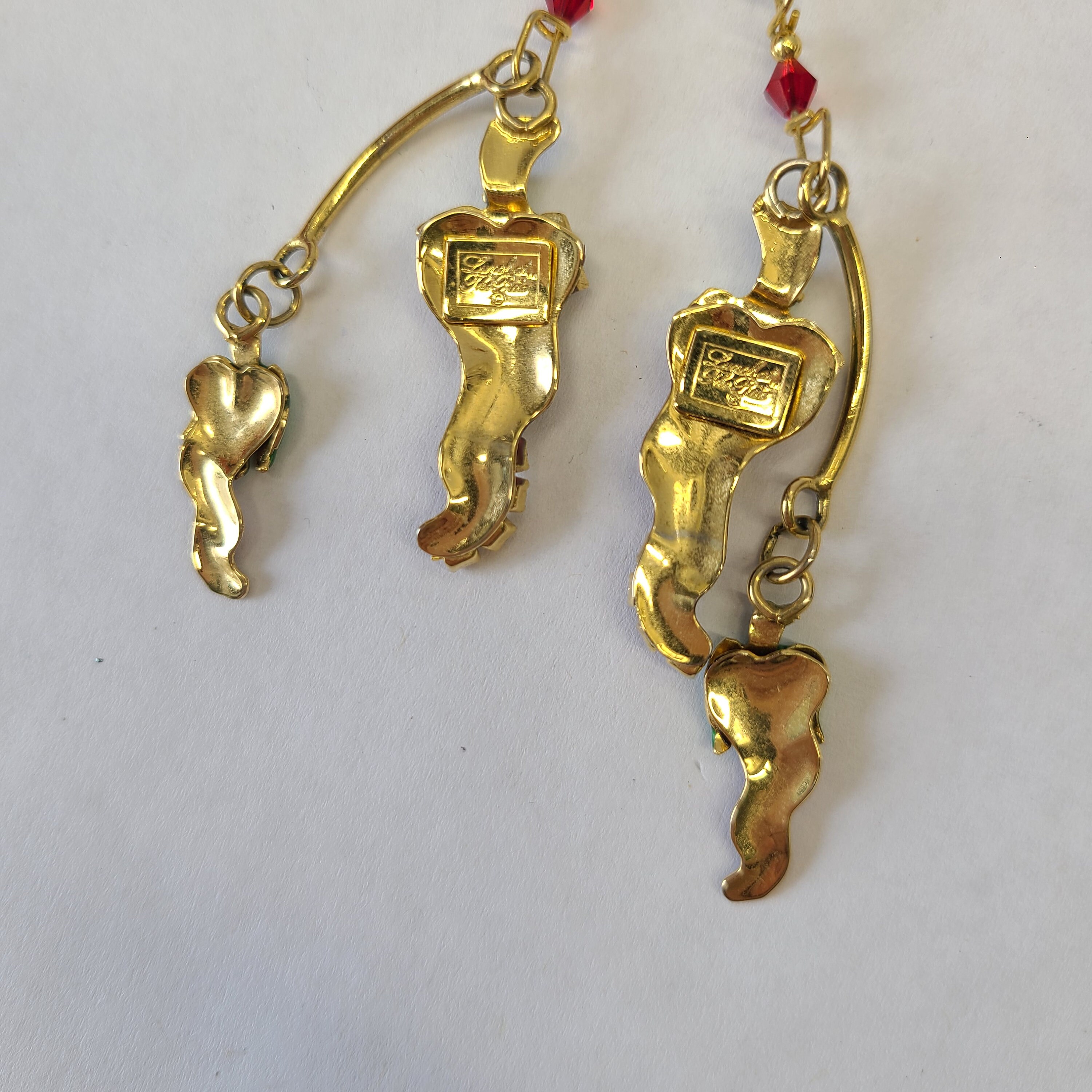 Vintage Lunch at the Ritz Serrano Salsa Snack Earrings Red Hot - Etsy