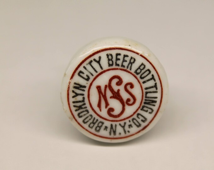 Antique Circa 1893 K Hutter Porcelain Beer Bottle Stopper - Brooklyn ...