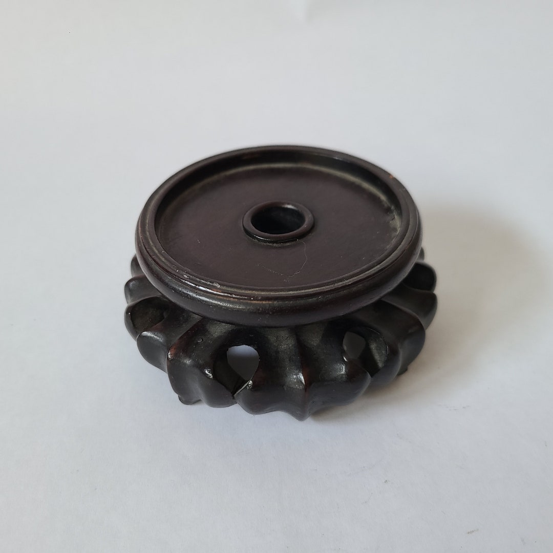 Antique Chinese Hand Carved Lotus Form Wood Hardwood Vase Stand - Etsy