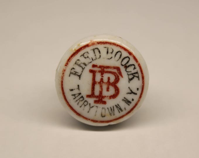 Antique Circa 1893 K Hutter Porcelain Beer Bottle Stopper - Fred Boock ...