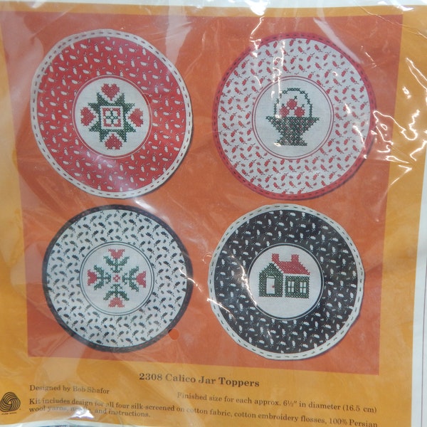 Cross Stitch Jar Toppers - Etsy