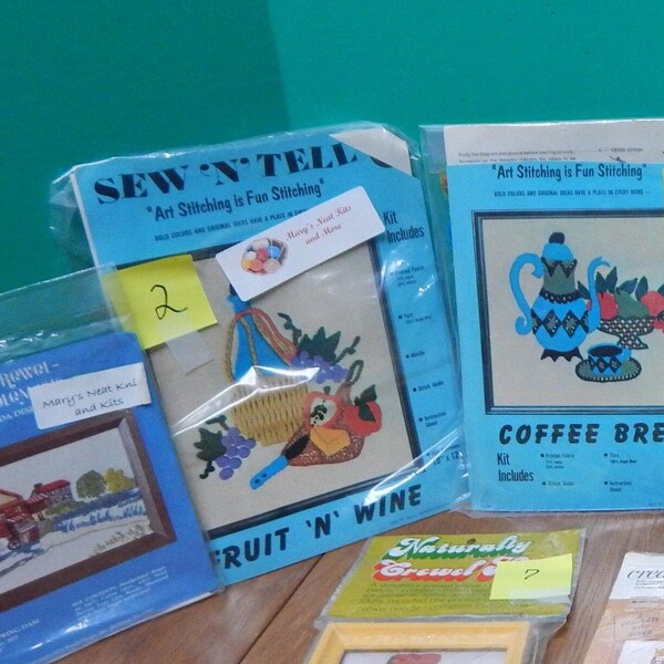 Crewel Embroidery Kits Vintage - Etsy