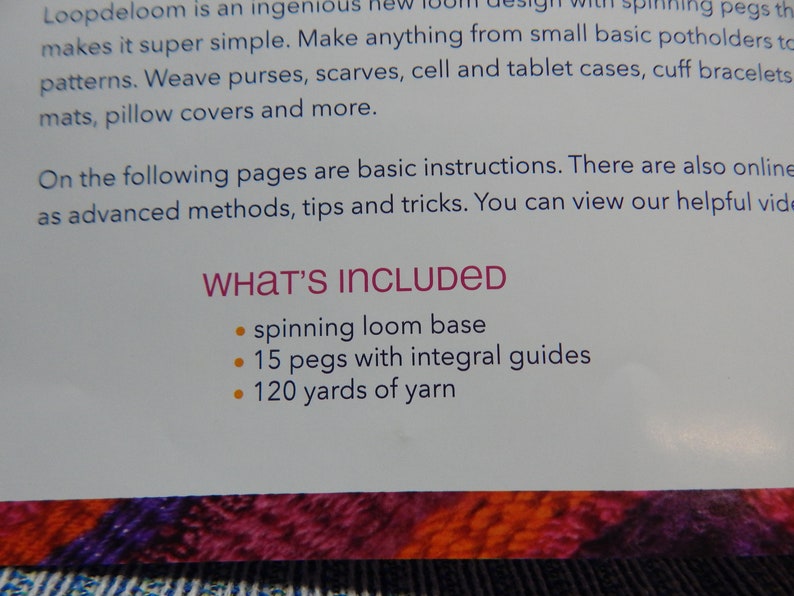 Loop De Loom Weaving Kit Spinning Loom Makes Weaving Simple - Etsy